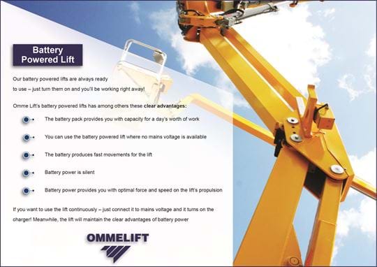 OMMELIFT / Trailer lifts and crawler lifts